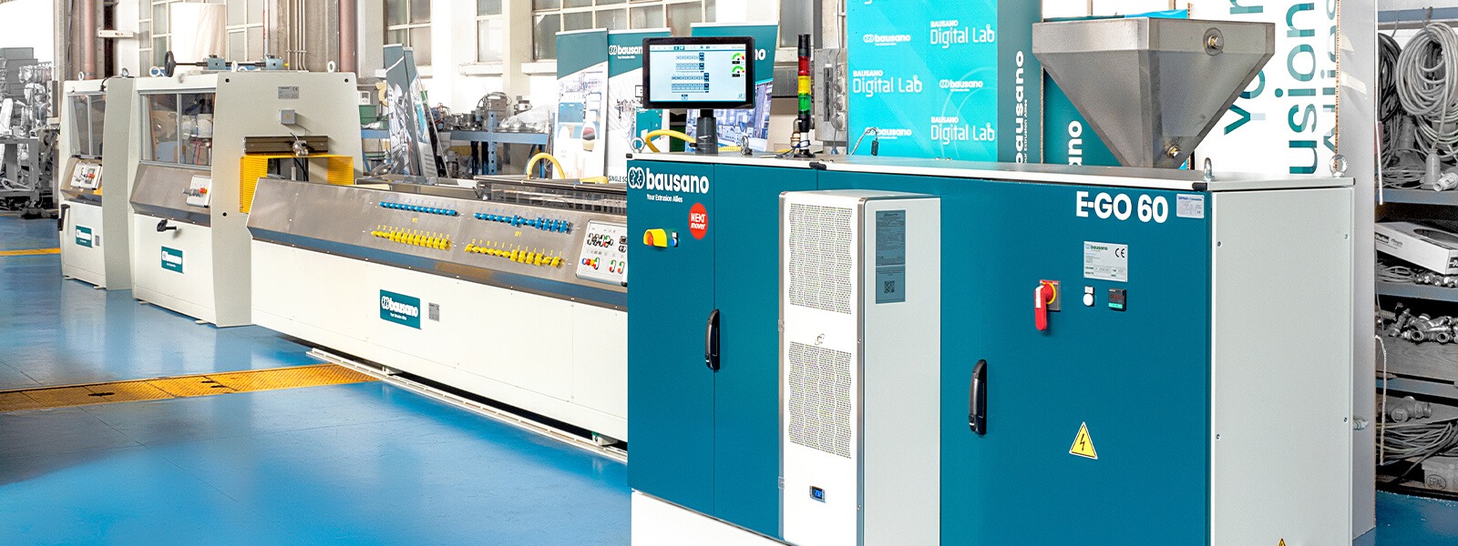 E-GO Extrudeuses monovis pour profilés | Bausano